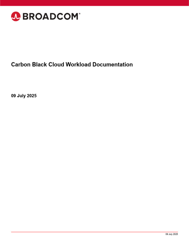 Carbon Black Workloads | PDF | Cloud Computing | Virtual Machine