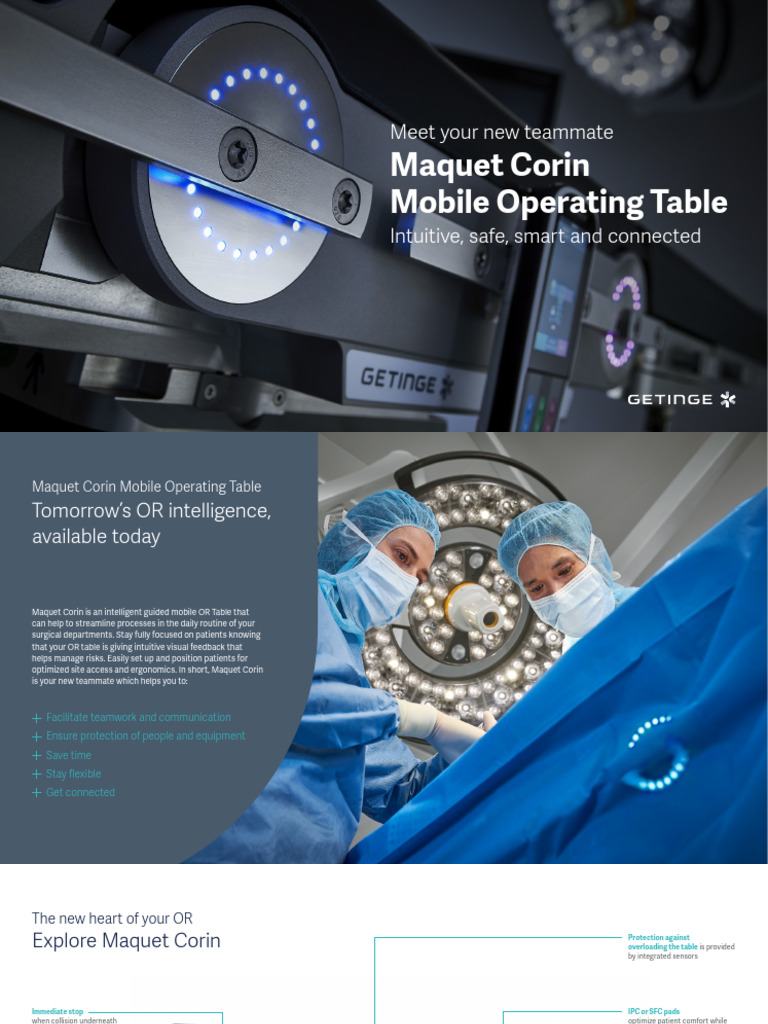 Maquet Corin Brochure | PDF | Computing