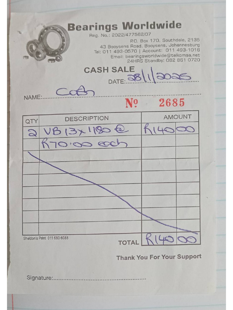 2024 - 2025 Receipts | PDF