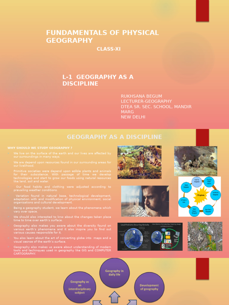 Geography As A Discipline | PDF | Geography | Nature