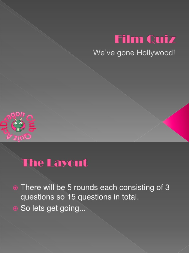 Film Quiz | PDF