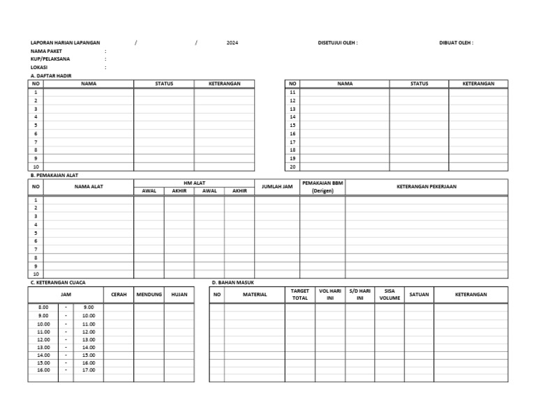 Lap Lapangan Rev 1 | PDF