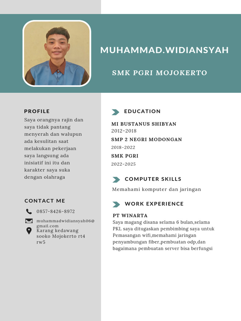White and Green Simple Student CV Resume_20250122_090416_0000 | PDF