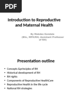 Introduction to Reproductive Health | PDF | Woman | Family Planning