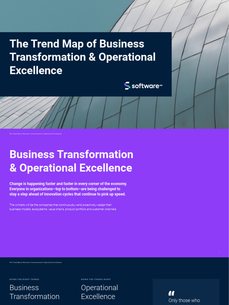 Business Transformation Trend Map | PDF | Internet Of Things | Supply Chain