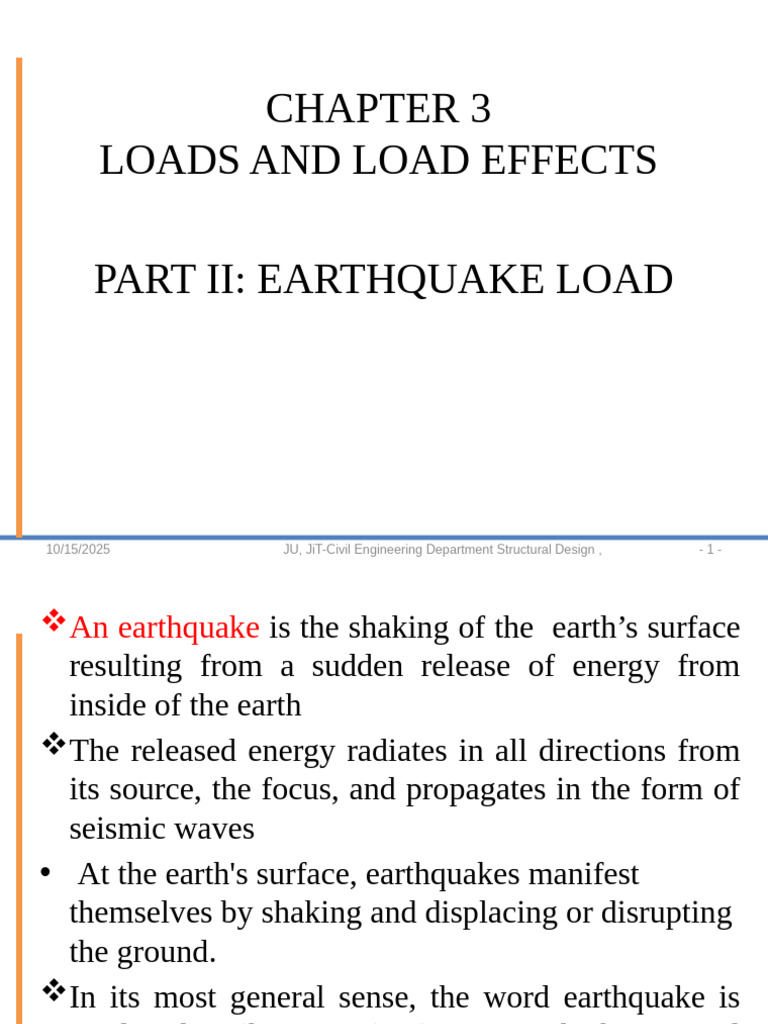 Chapter 3 Part II Earth Quake | PDF | Earthquakes | Force