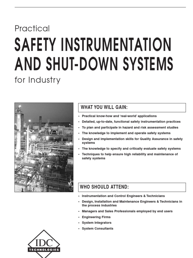 Safety Instrumentation and Shut-Down Systems | Download Free PDF ...