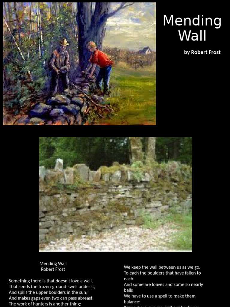 Mending Wall - Robert Frost | PDF