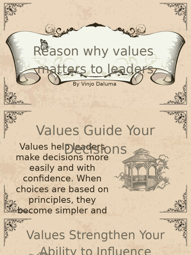 Reason Why Values Matters To Leaders - 20251001 - 091313 - 0000 | PDF