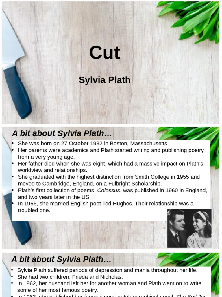 Cut - Sylvia Plath Edited | PDF | Sylvia Plath