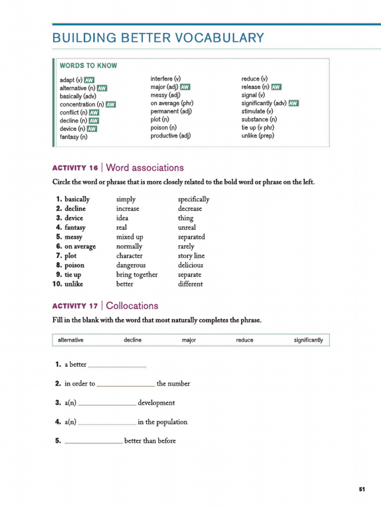 GW 5e Sb3 U2 Part 2 Vocabulary and Sentences and Optional Writing Part ...
