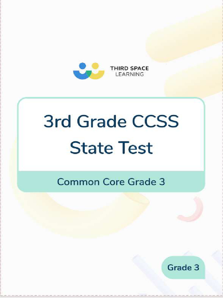 Third Space Learning 2023 (3rd Grade CCSS State Test, Common Core Grade ...