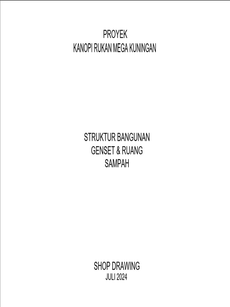 Kanopi Rukan Mega Kuningan Project Plans | PDF | Industrial Processes ...