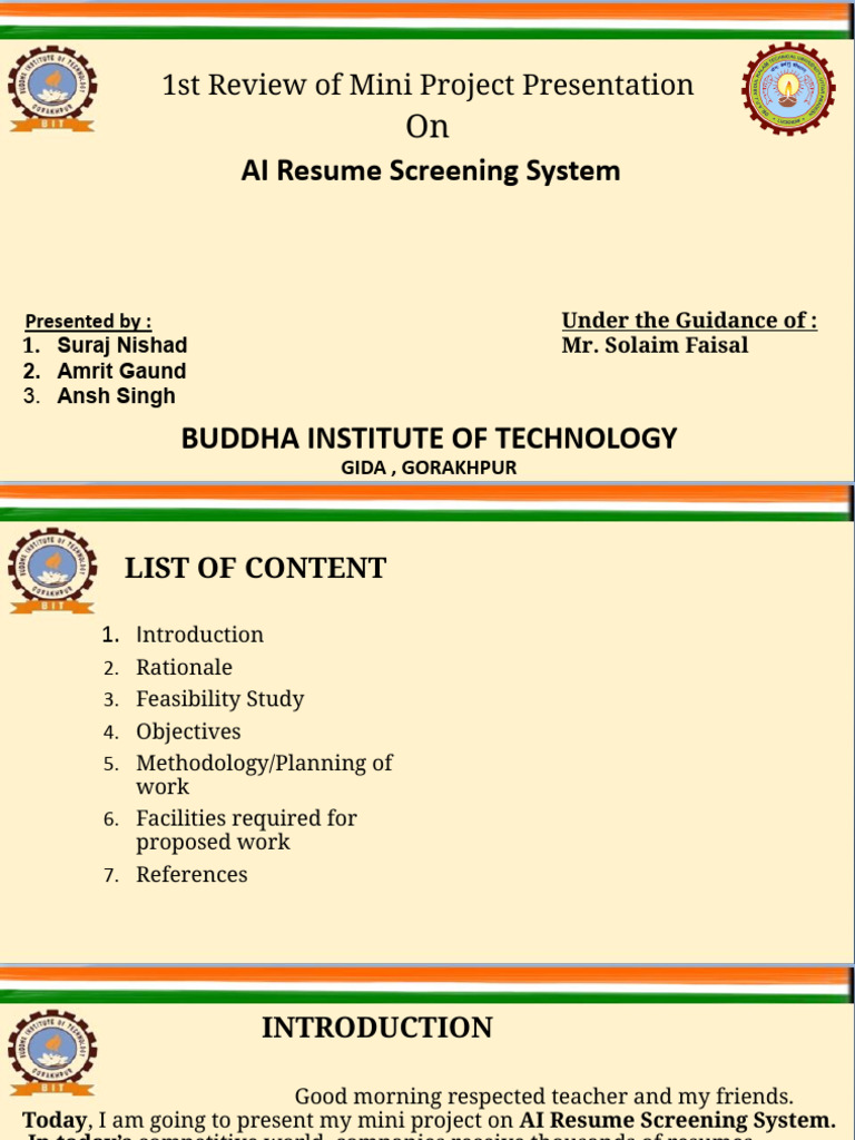AI Resume Screening System Overview | PDF | Artificial Intelligence ...