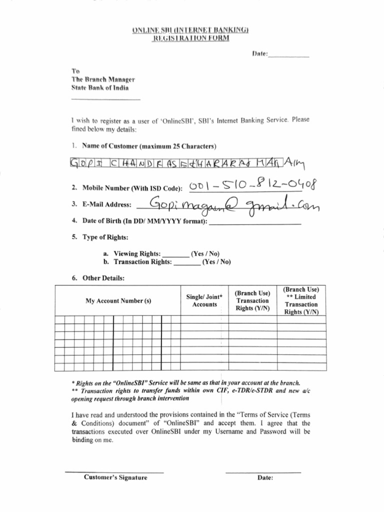 SBI Internet Banking | PDF