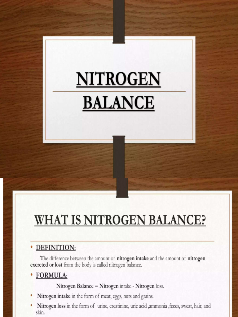 NItrogen Balance | PDF