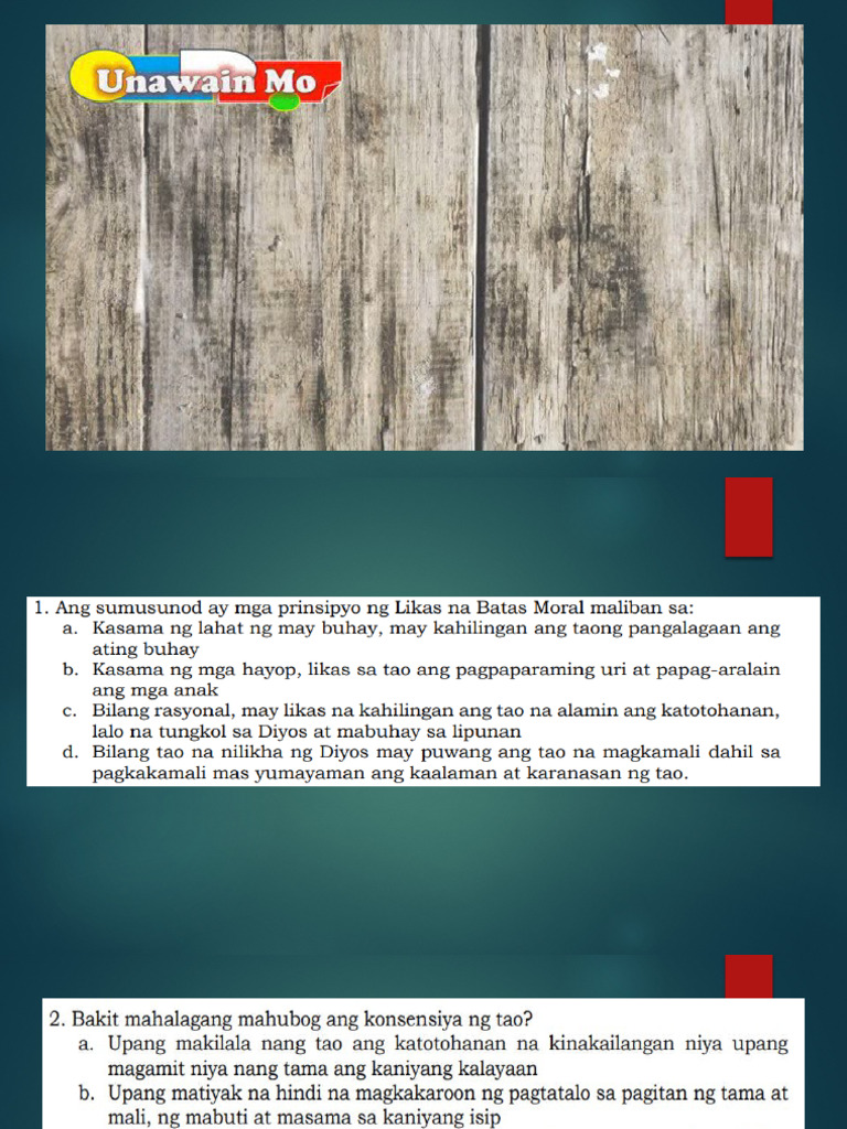 Esp 10 Likas NG Batas Moral | PDF