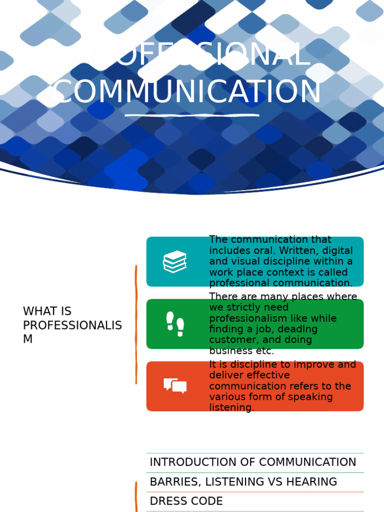 Professional Communication | PDF