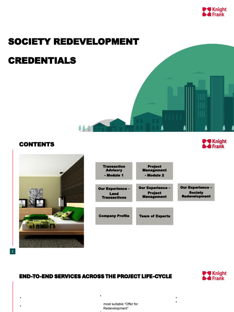 Society Redevelopment Advisory Services | PDF | Construction Management ...