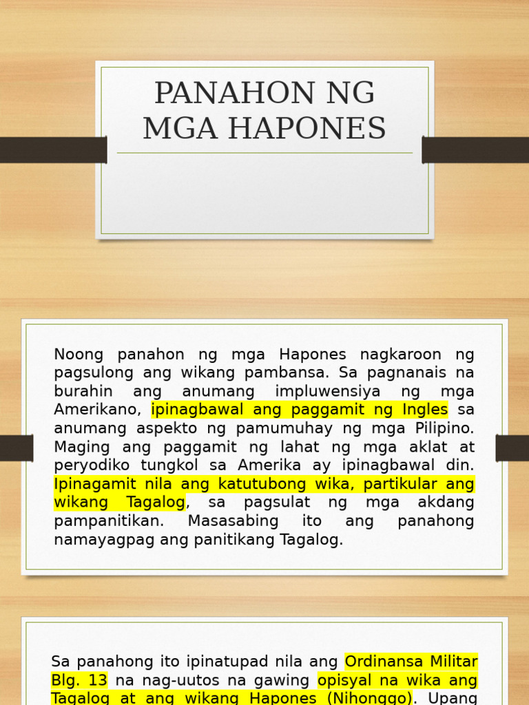 Panahon NG Hapones | PDF