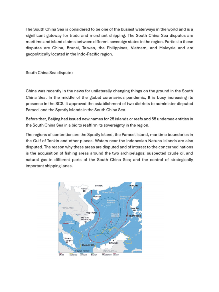 Geopolitics of South China Sea | PDF | South China Sea | International ...