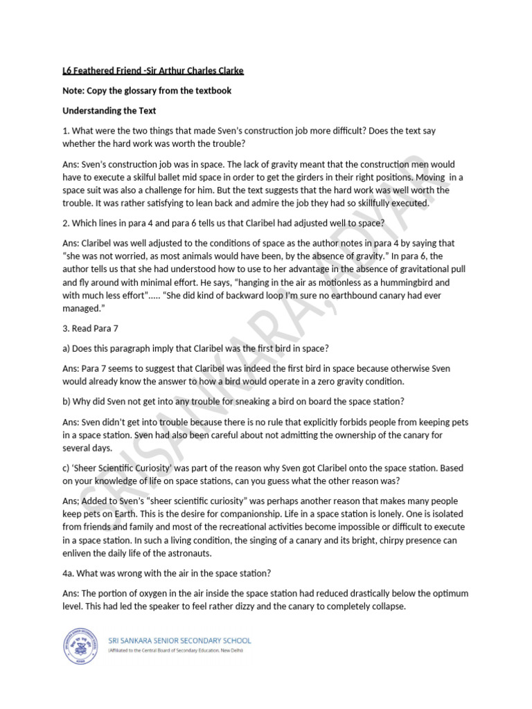 L6 Feathered Friend | PDF