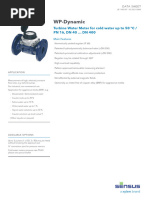 Sensus WP-Dynamic Turbine Water Meter | PDF | Flow Measurement ...