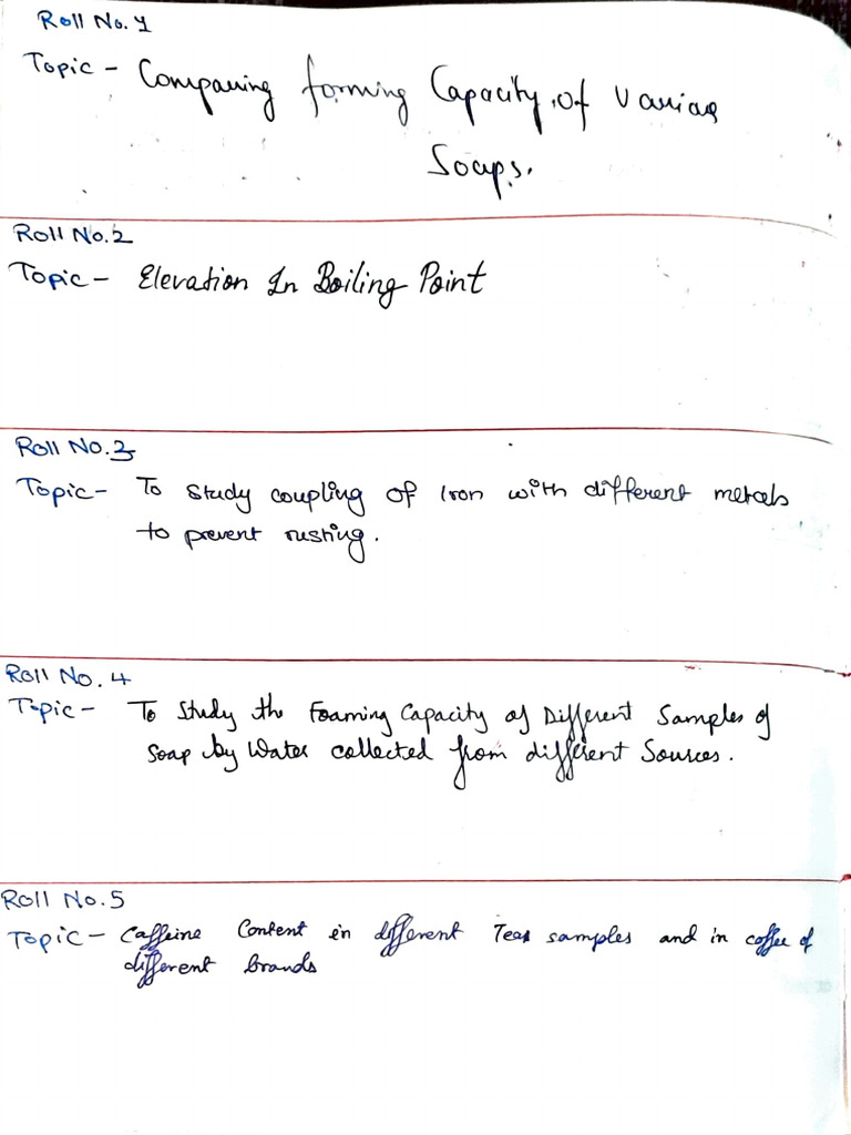 Project Work Class 12th | PDF
