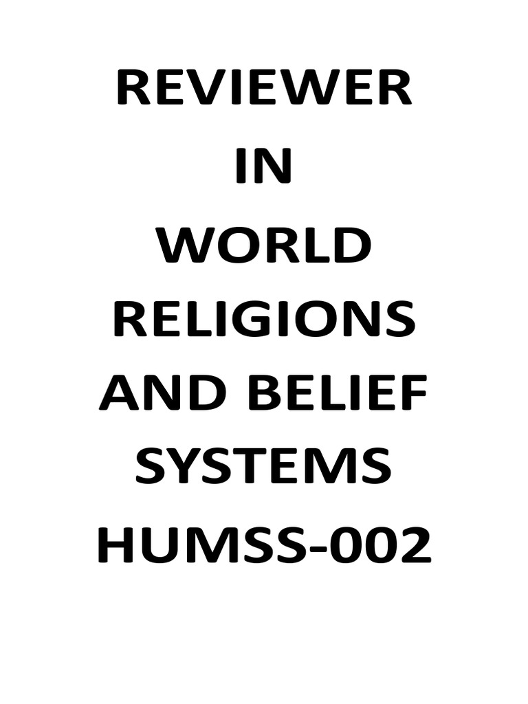 World Religion Reviewer | PDF | Mesopotamia | Monotheism