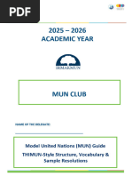 Model UN Position Paper Guide | PDF | United Nations | International ...