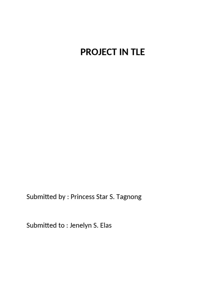 Project in Tle-Wps Office | PDF