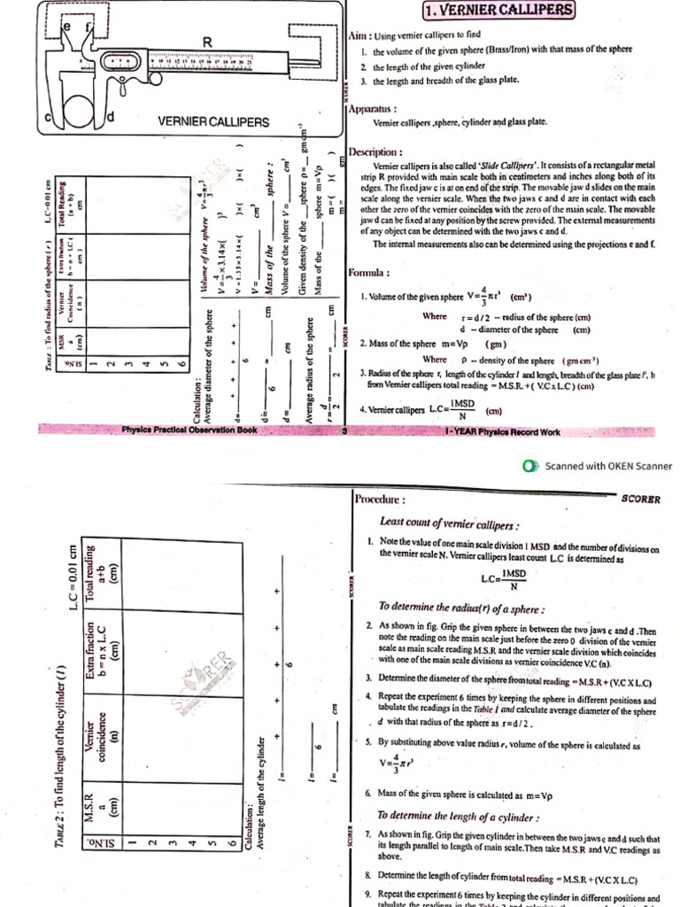 Physics Exp-1 (Vernier) | PDF