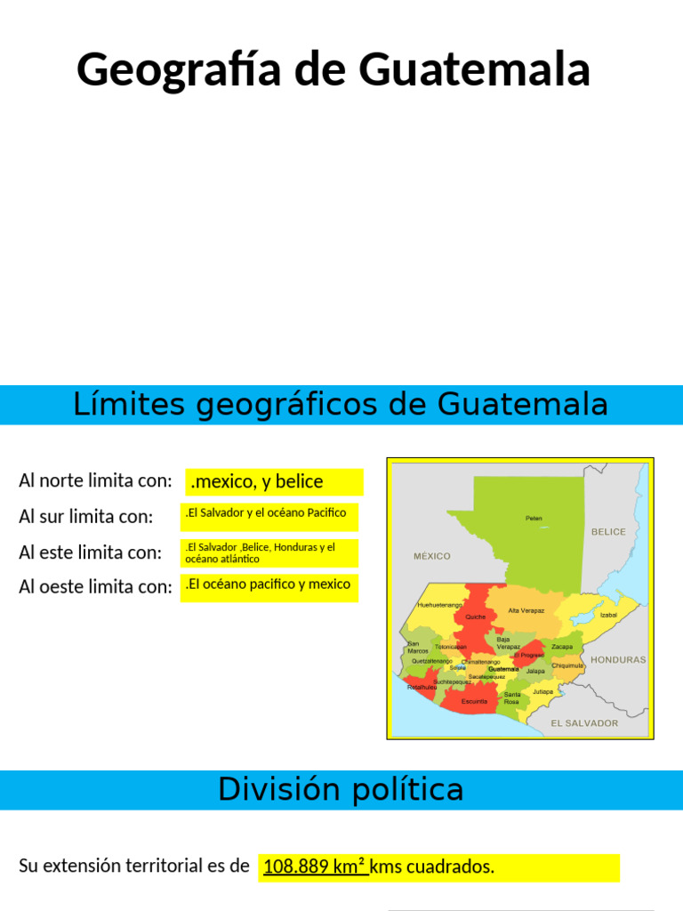 Geografia Guatemala | PDF