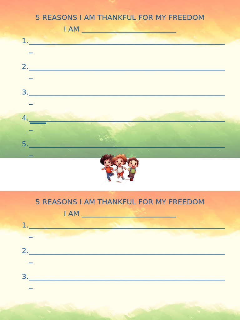 5 Reasons to Appreciate Freedom | PDF