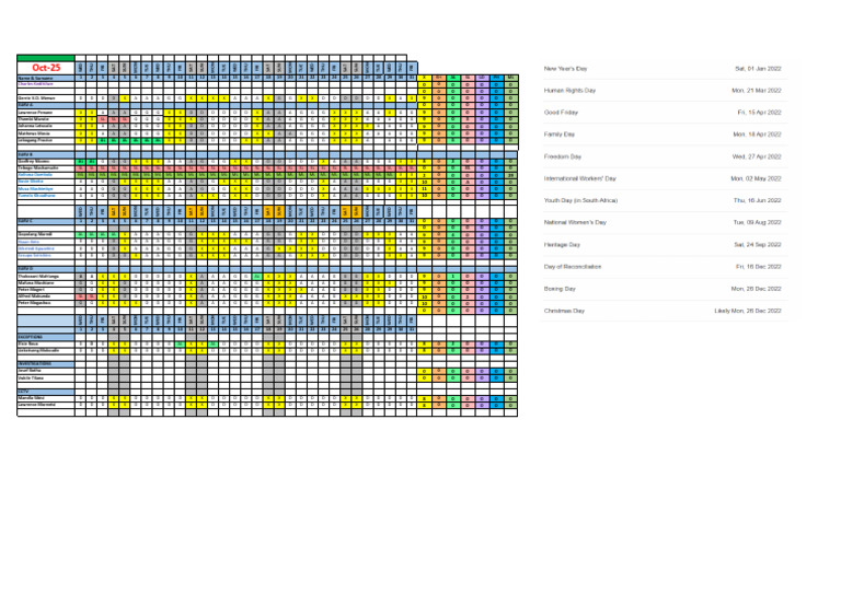 October Attendance Record Summary | PDF