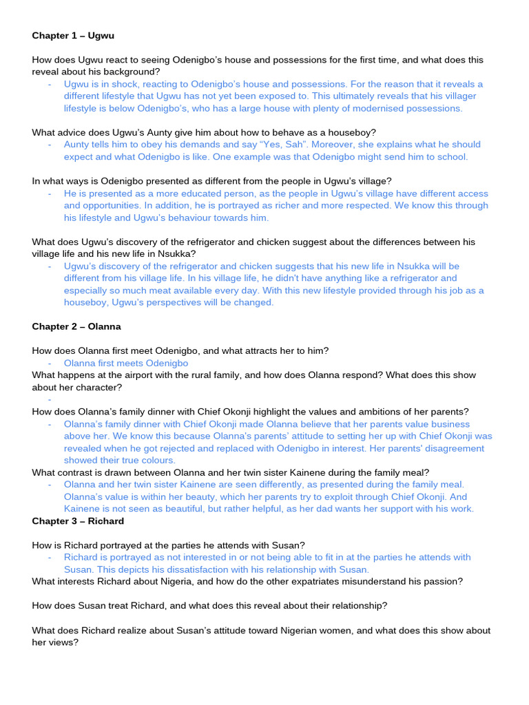 Samuel B 1 - 3 Comprehension Question | PDF