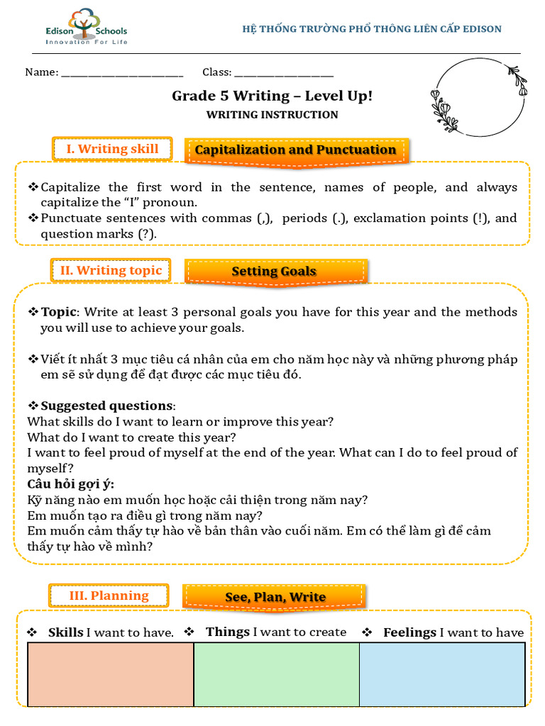 Writing Instruction Level Up Minimal Support | PDF