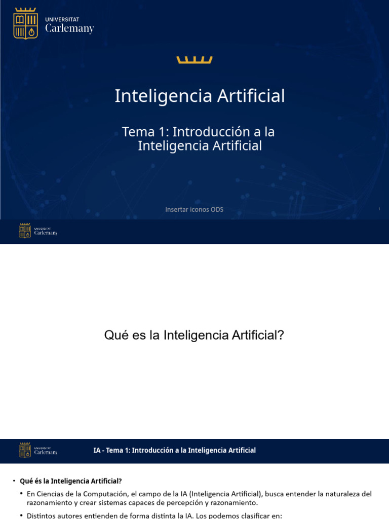Tema 1 Introduccion A La Inteligencia Artificial Pdf Inteligencia
