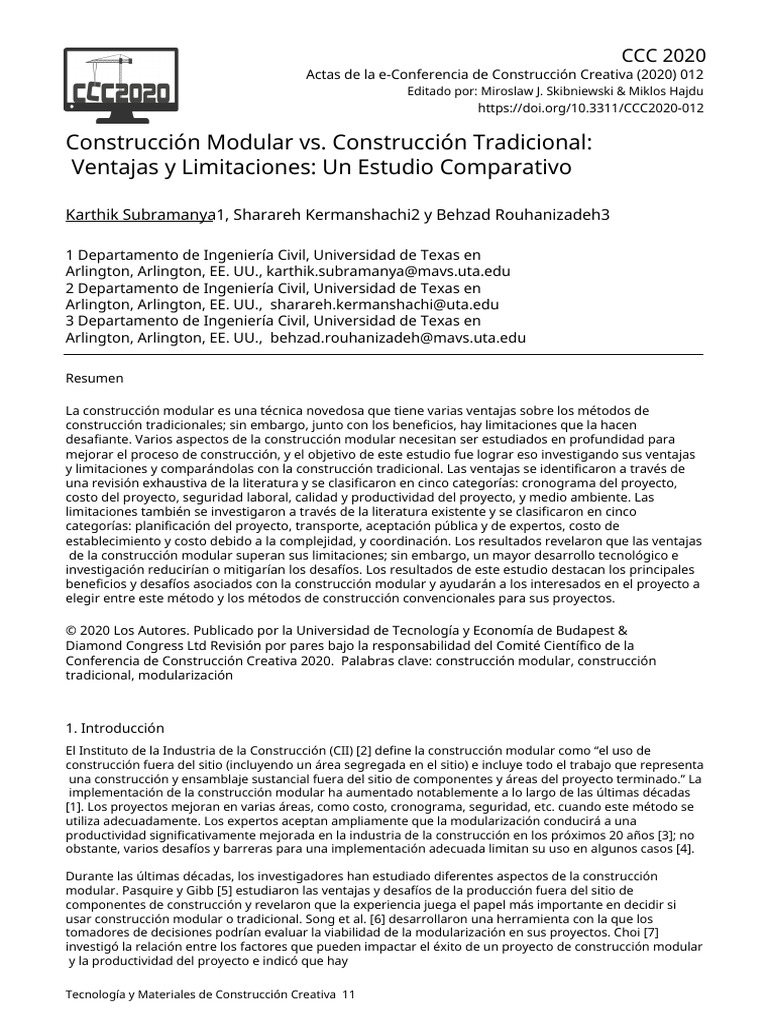 Modular Construction Vs Traditional Construction | PDF | Residuos ...