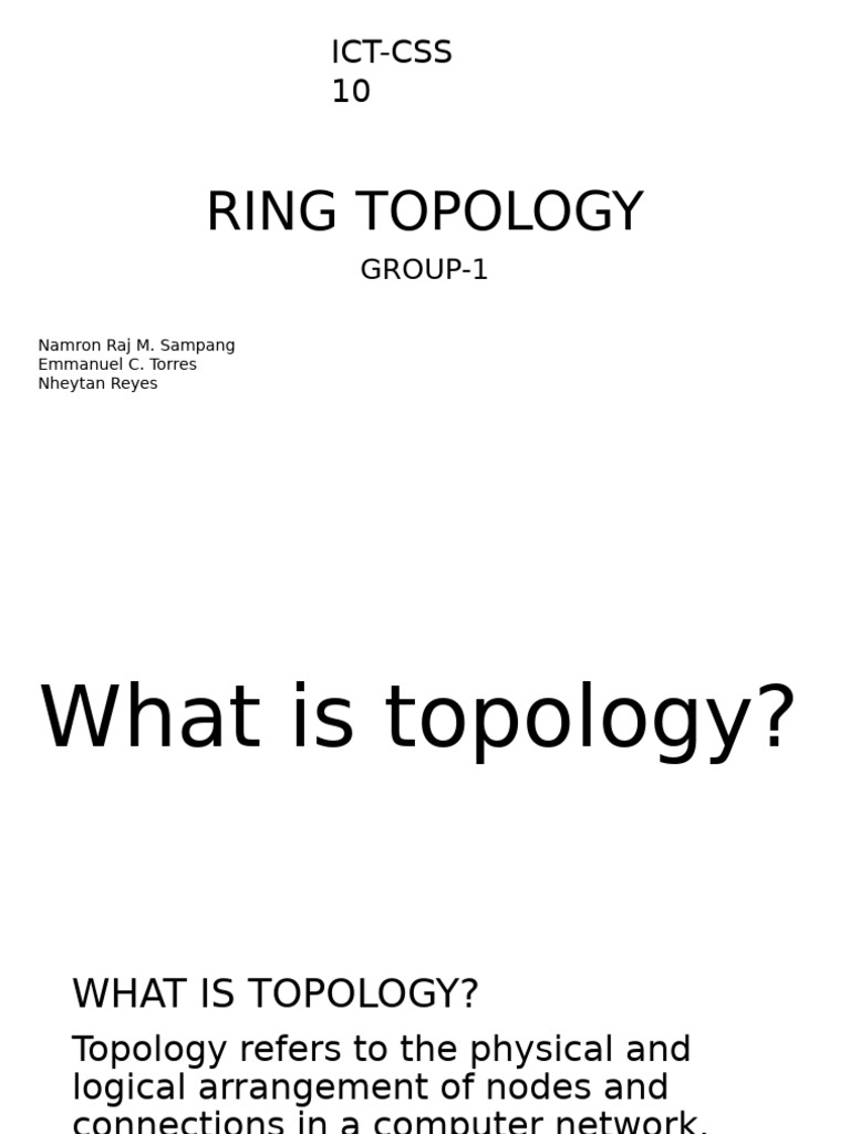 Understanding Ring Topology in Networks | PDF | Network Topology ...