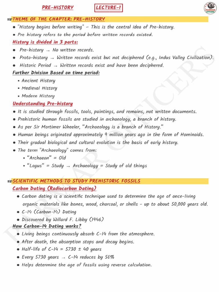 Pre History | PDF