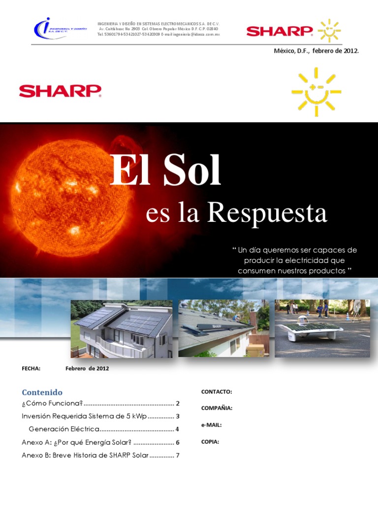 Presentacion Paneles Solares | PDF | Energía solar | Fotovoltaica