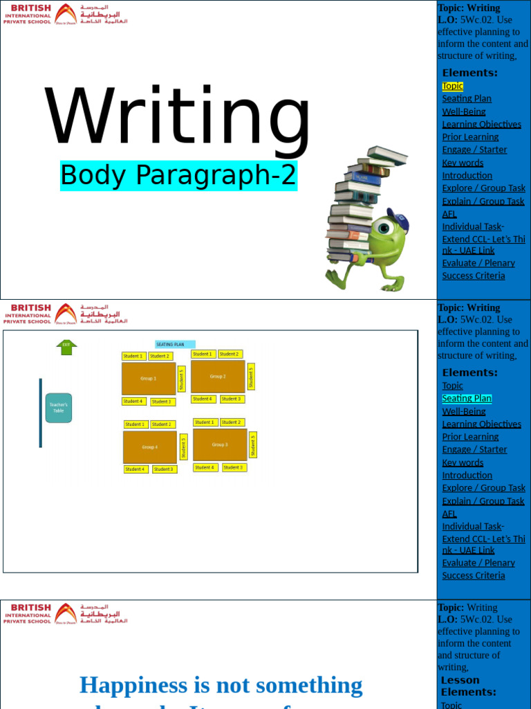 Writing Body Paragraph-2 | PDF | Orthography | Linguistics