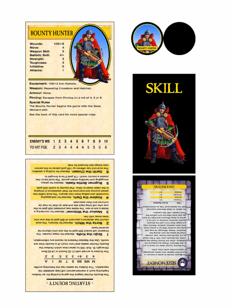 Bounty Hunter Cards (Rev 2.0) ALL | PDF