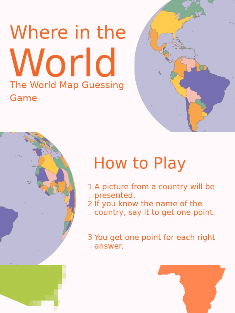 Geography World Landmark Game Presentation | PDF