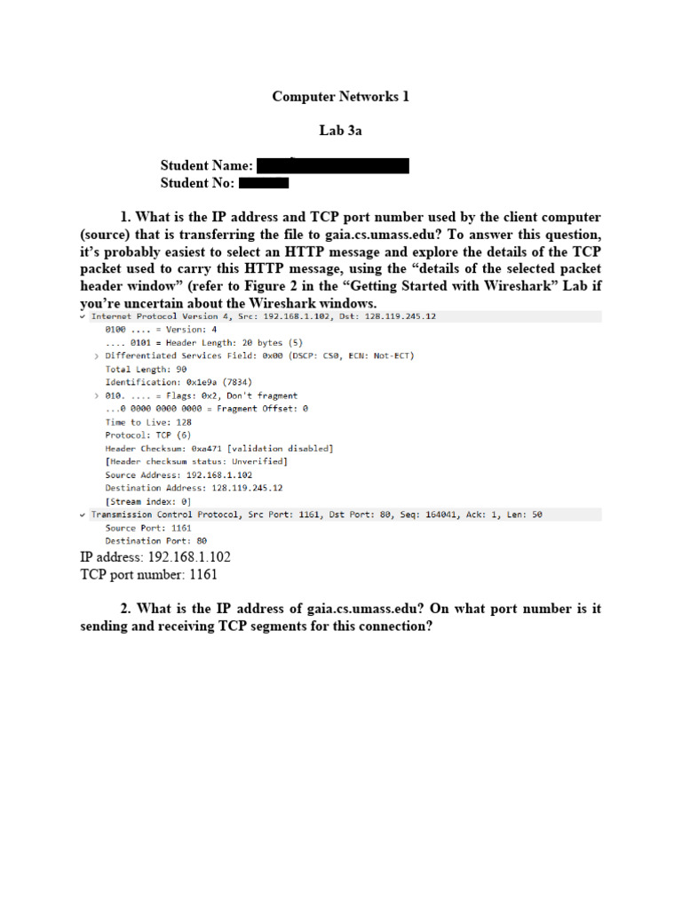 Lab 3a - M NG Máy Tính | PDF