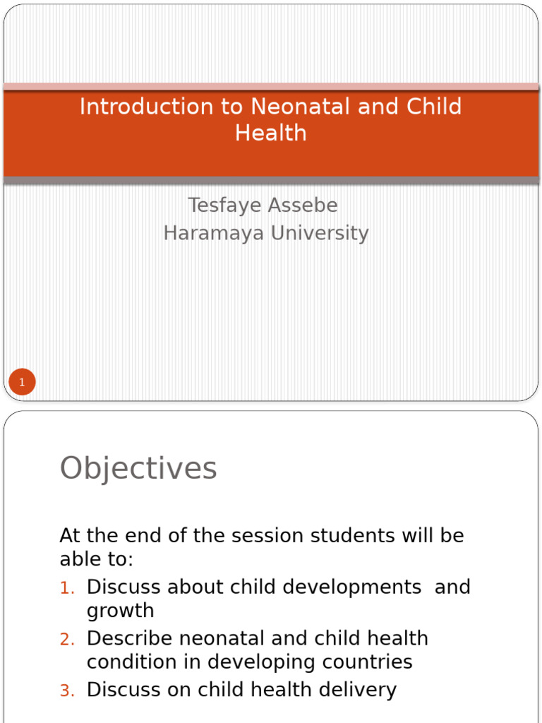 Neonatal and Child Health Overview | PDF | Infant Mortality | Child ...