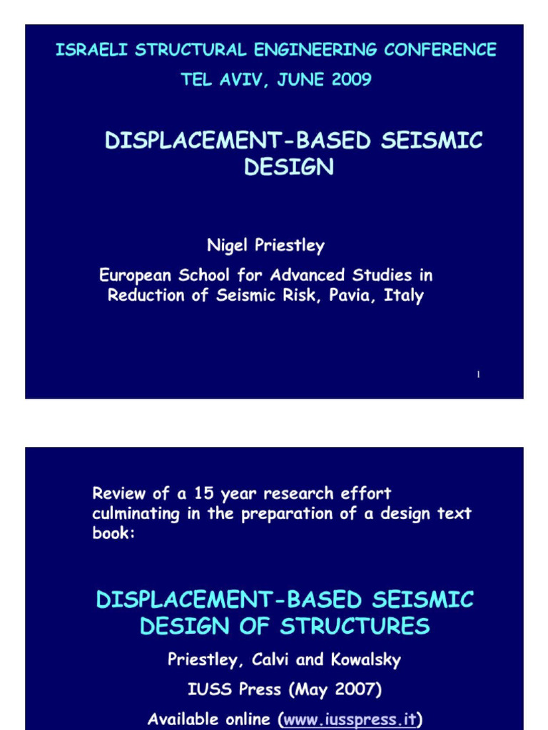 Displasement Based Seismic Design Nigel Priestley | PDF