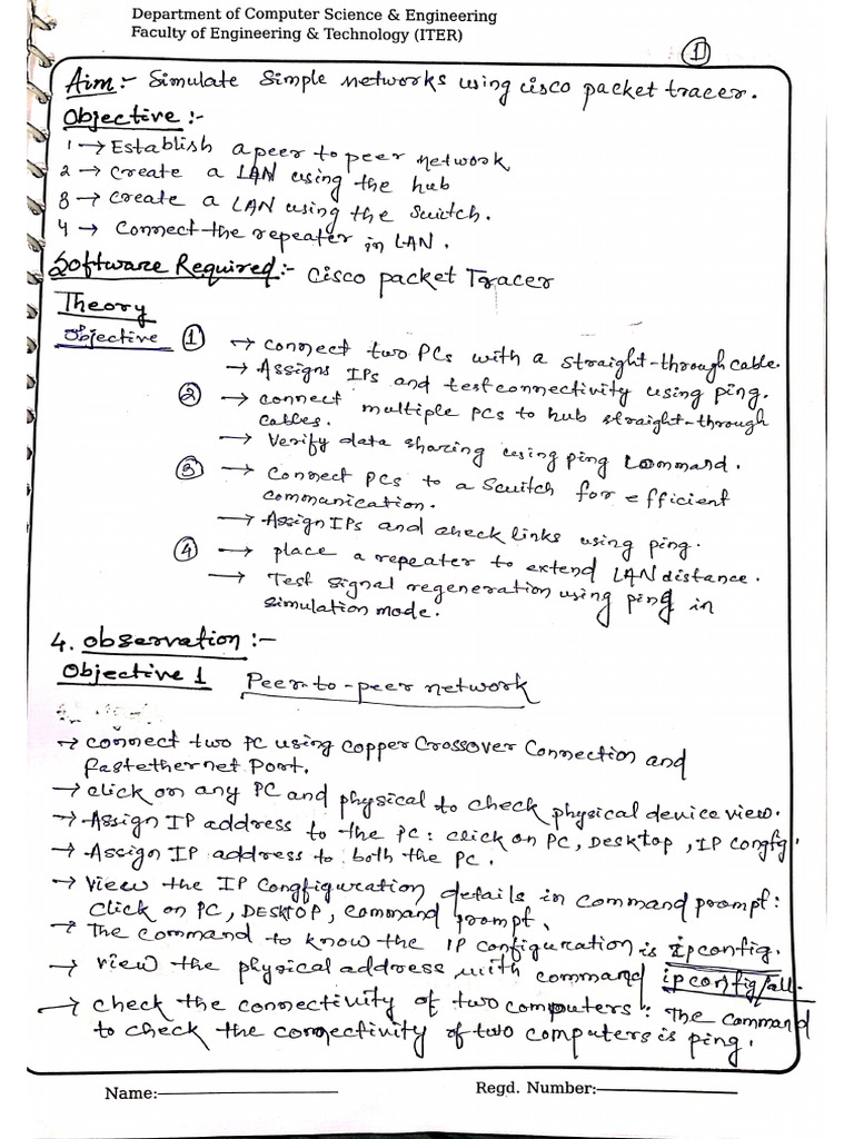 CN Lab Assignment 1 3D1 | PDF
