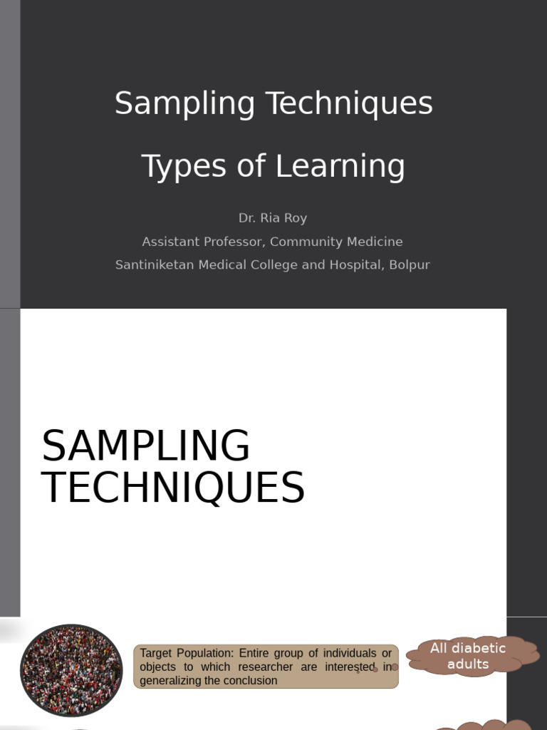 Learning and Sampling | PDF | Sampling (Statistics) | Methodology